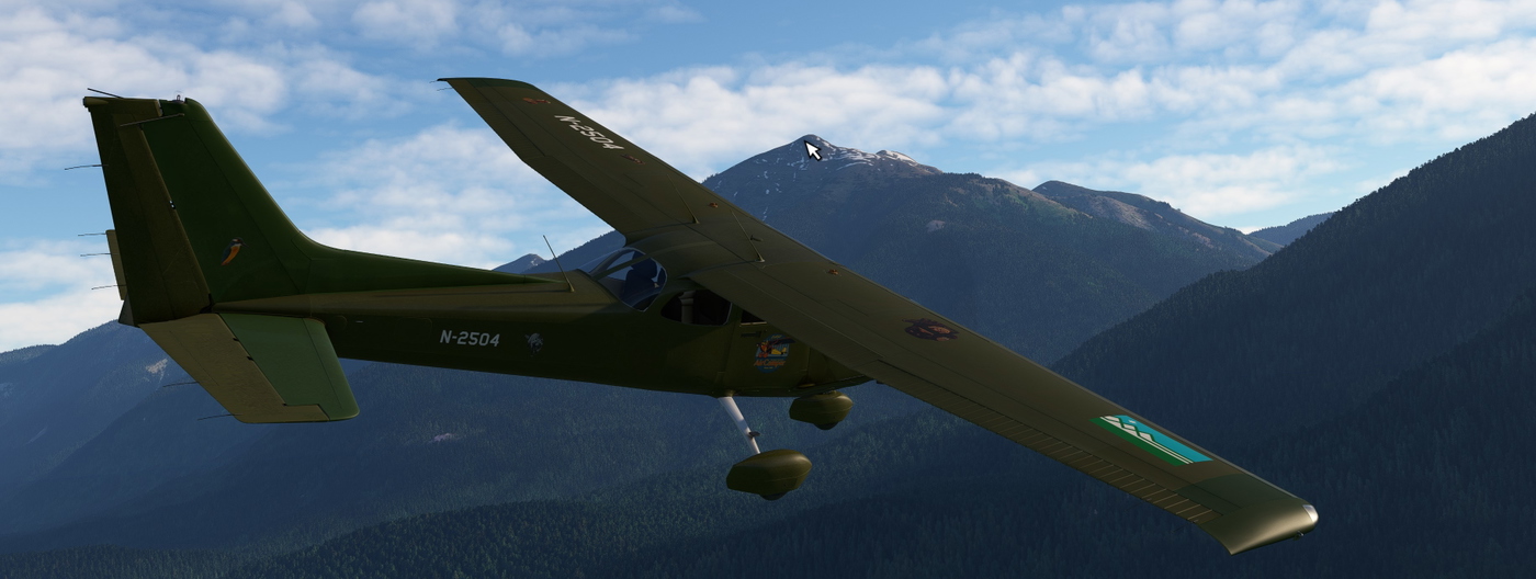 Cessna 172 SP (Classic) N-2504 "Wynoochee" green (wheels & float ...