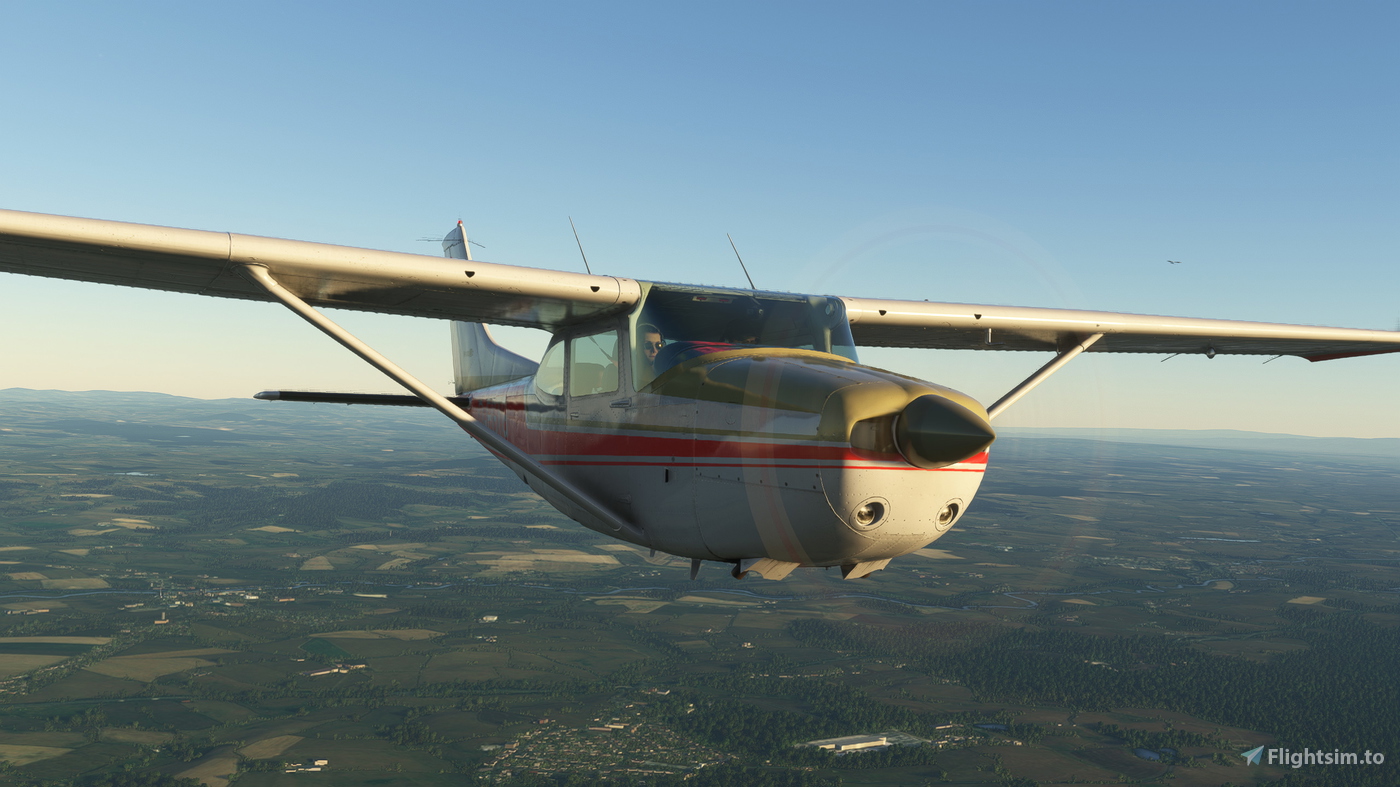 Cessna 182RG red and gold for Microsoft Flight Simulator | MSFS