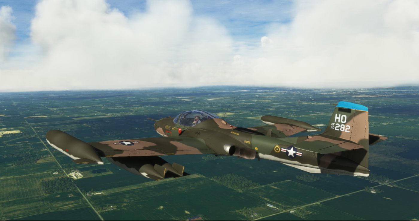 Cessna A-37B Dragonfly USAF 70-1282 71th SOS for Microsoft Flight ...