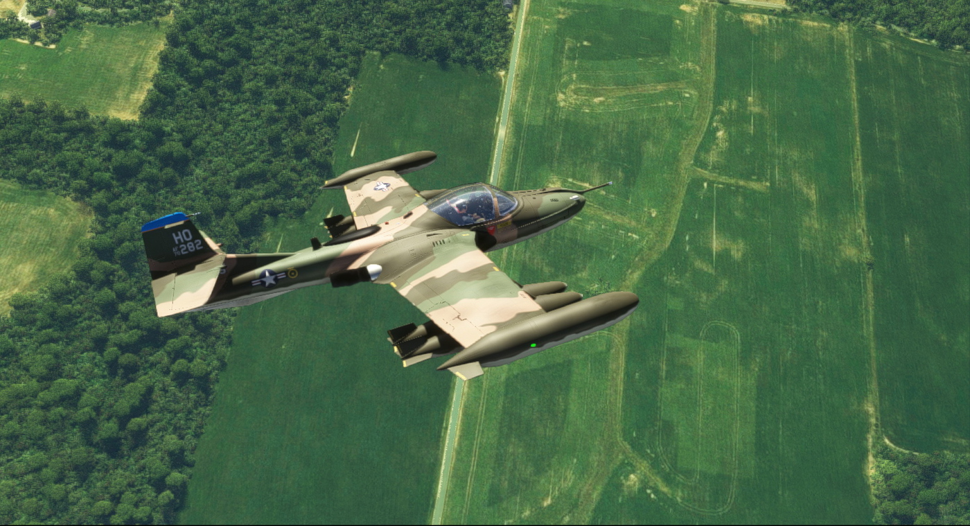 Cessna A-37B Dragonfly USAF 70-1282 71th SOS for Microsoft Flight ...