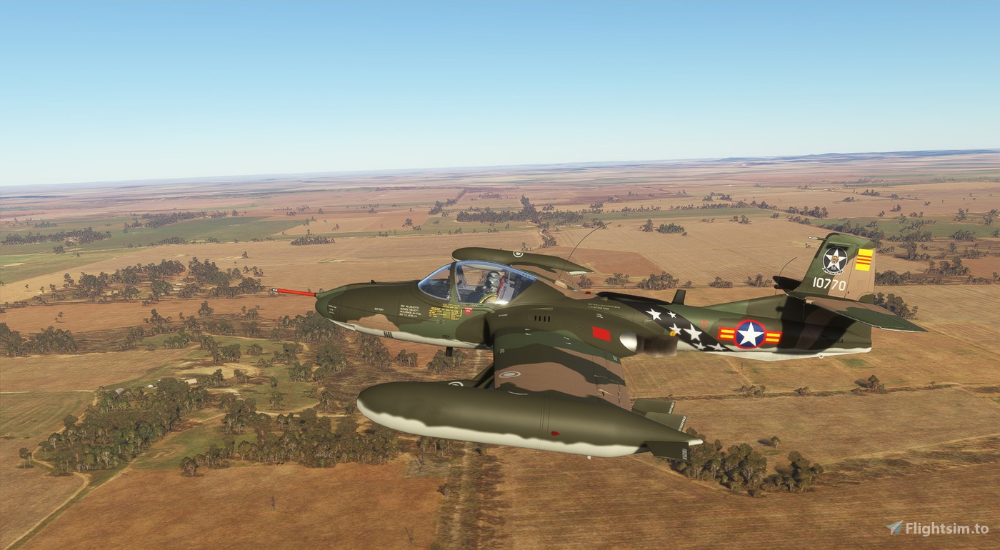 Cessna A-37B Dragonfly VH-XVA 10770 for Microsoft Flight Simulator | MSFS