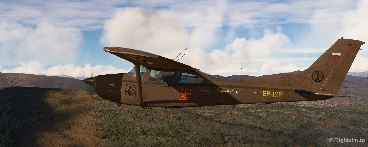 Cessna 182RG Skylane II beige-green Ispahan EP-ISP for Microsoft Flight ...