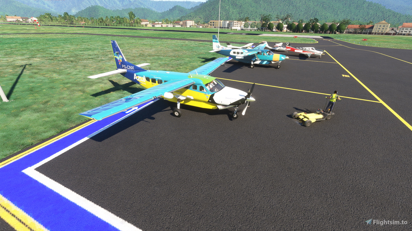 Cessna C208B Grand Caravan Azul Conecta Arara Canindé "Fictícia" para ...
