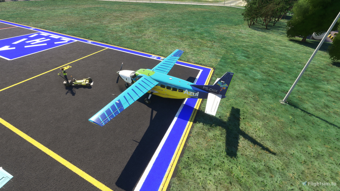 Cessna C208B Grand Caravan Azul Conecta Arara Canindé "Fictícia" para ...