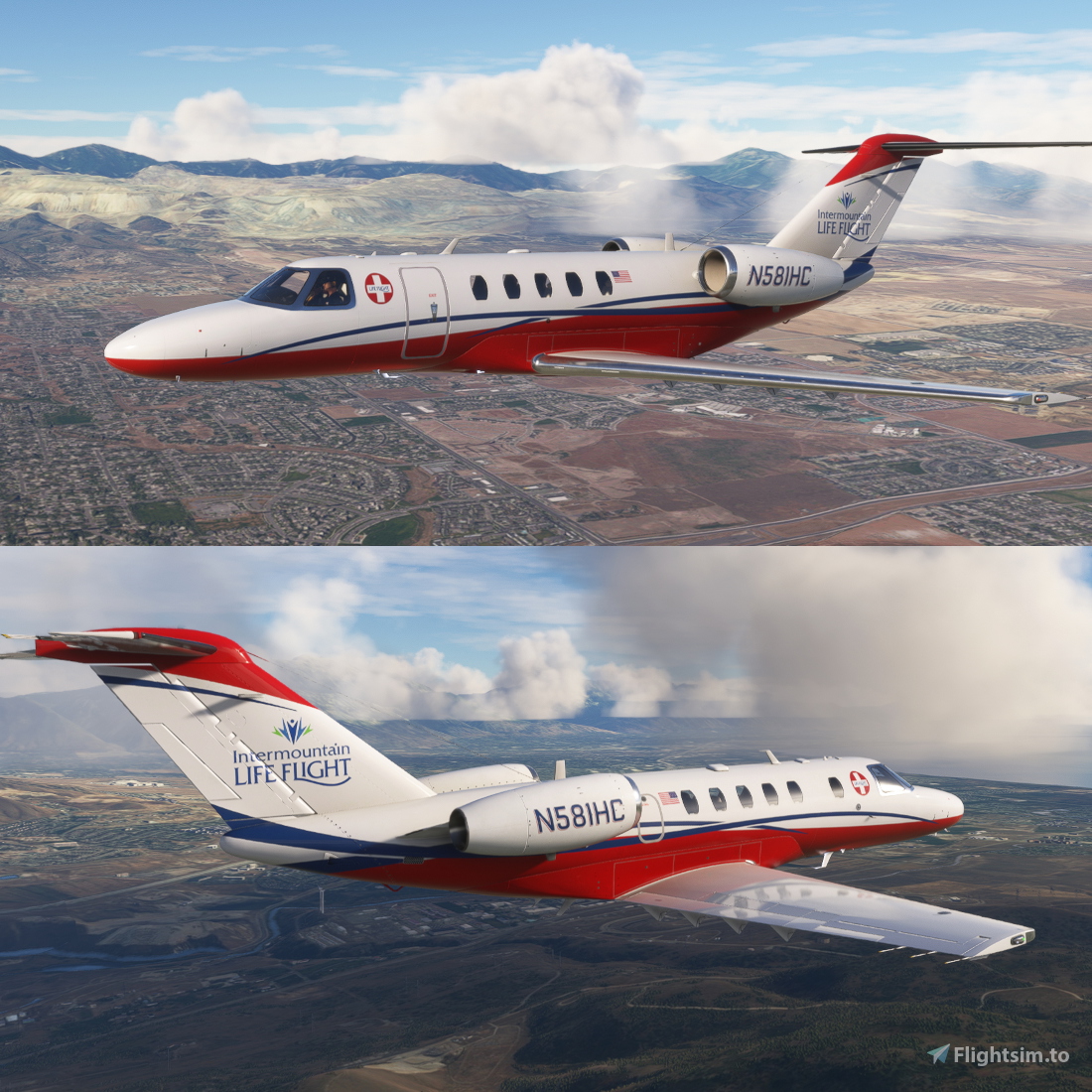 Cessna CJ4 Intermountain Life Flight for Microsoft Flight Simulator | MSFS