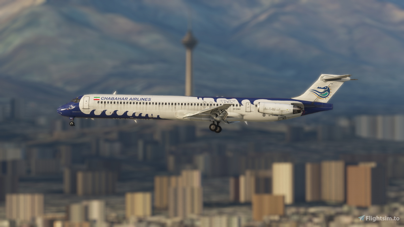 Chabahar Airlines [EP-CBH - Dirty/Used] Leonardo MD82 "Fly the Maddog X" pour Microsoft Flight ...