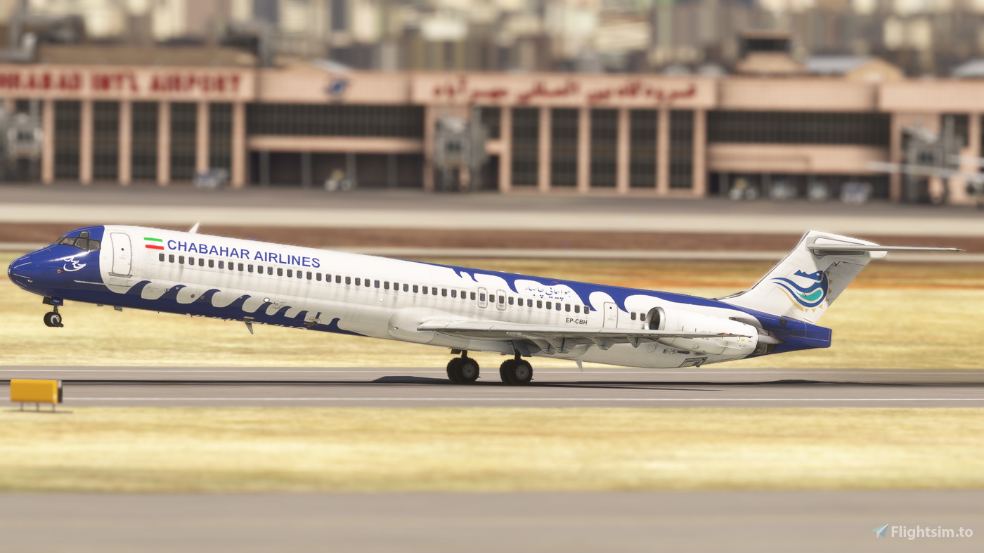 Chabahar Airlines [EP-CBH - Dirty/Used] Leonardo Software House MD82 のために Microsoft Flight ...