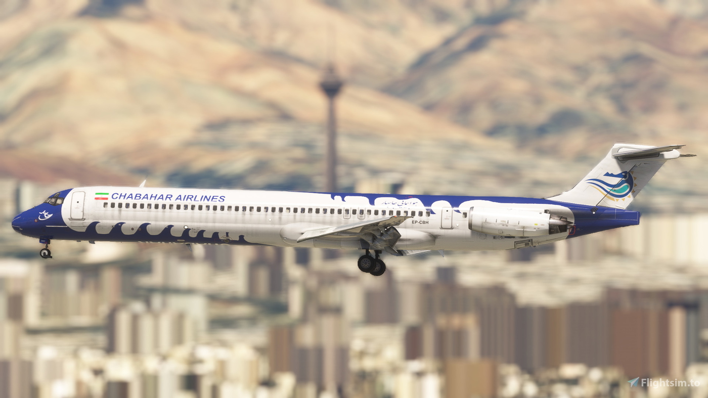Chabahar Airlines [EP-CBH - Dirty/Used] Leonardo Software House MD82 pour Microsoft Flight ...