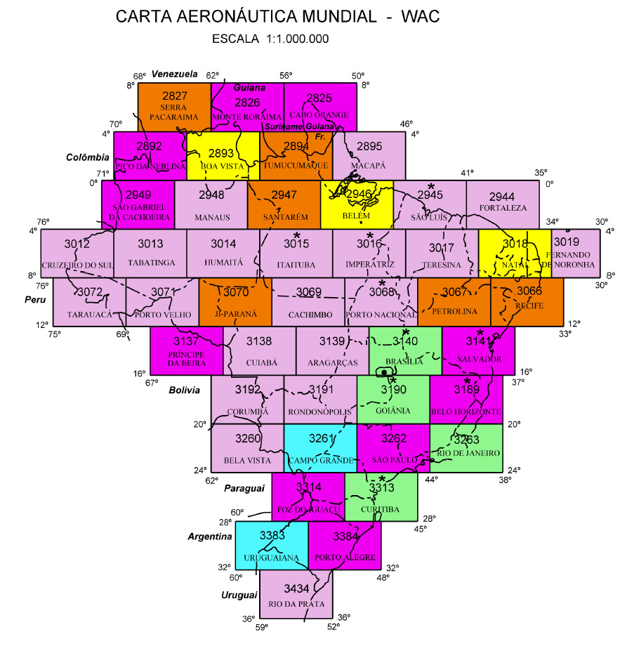 Charts WAC Brazil for Little Navmap for Microsoft Flight Simulator | MSFS