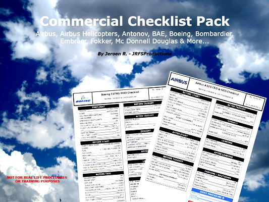 Boeing 747 Checklist for Microsoft Flight Simulator | MSFS