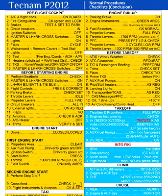 Kodiak 100 SWS Checklist for Microsoft Flight Simulator | MSFS