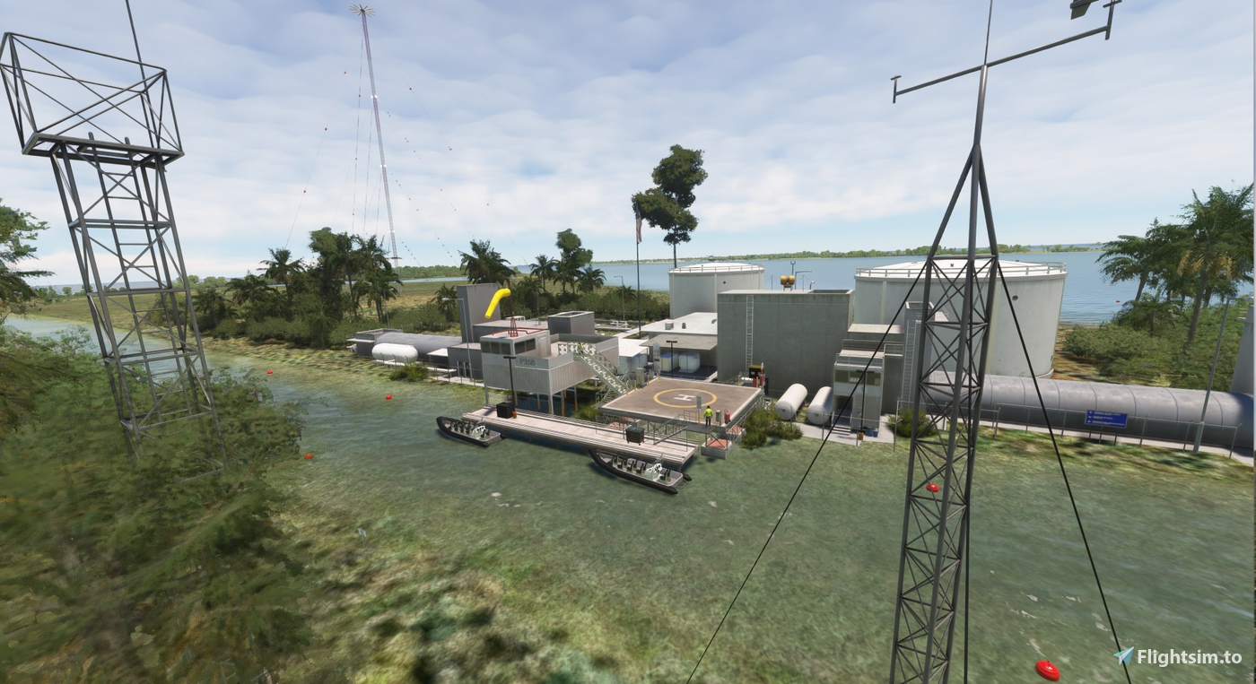 Chevron Southpass Tank Battery W-2 Heliport Venice, LA for Microsoft ...