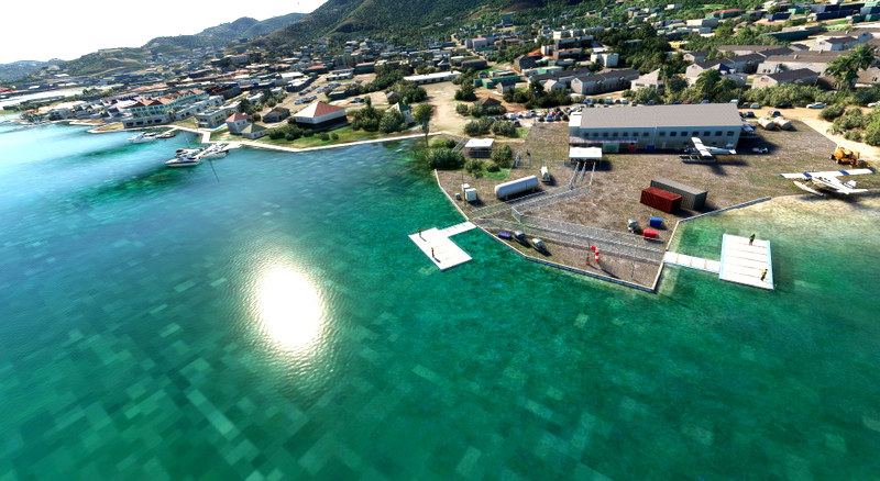 Christiansted Harbor Seaplane Base for Microsoft Flight Simulator | MSFS