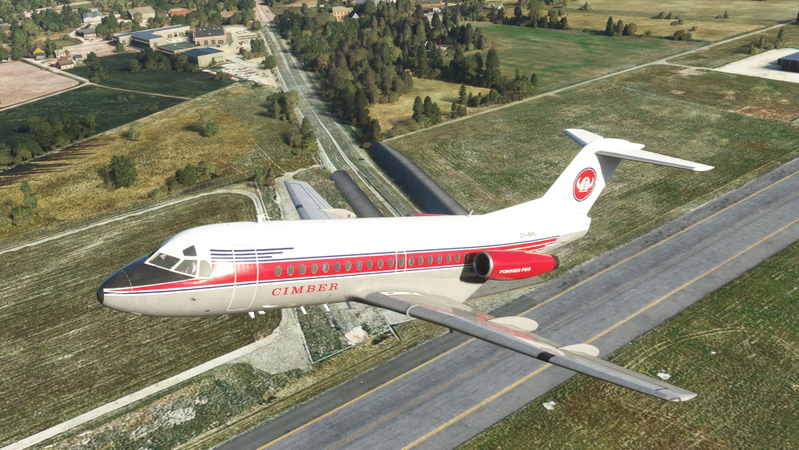 Cimber Air Fokker F28 Mk 3000 OY-BRN circa 1979 for Microsoft Flight ...
