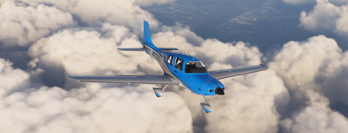 Cirrus SR22T G6 | Monarch Blue — 2020 Carbon | N722XX (8K) 对于 Microsoft ...