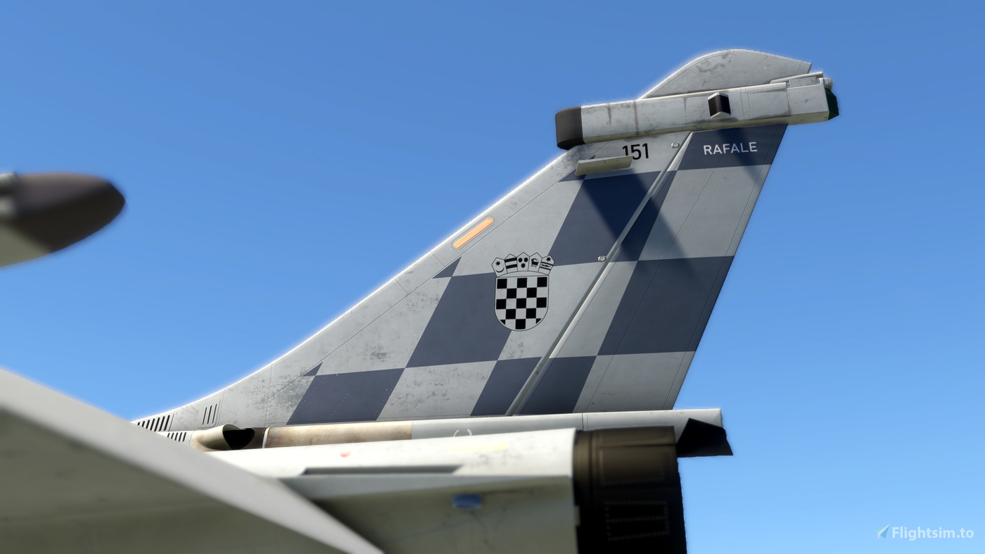 CJ Simulations Dassault Rafale Croatian Air Force 151 for Microsoft ...