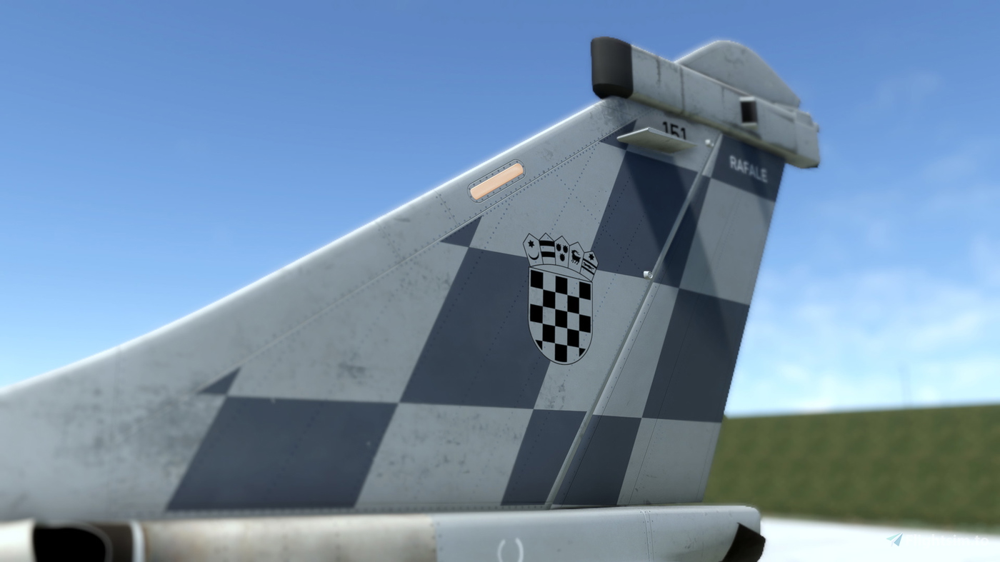 CJ Simulations Dassault Rafale Croatian Air Force 151 for Microsoft ...