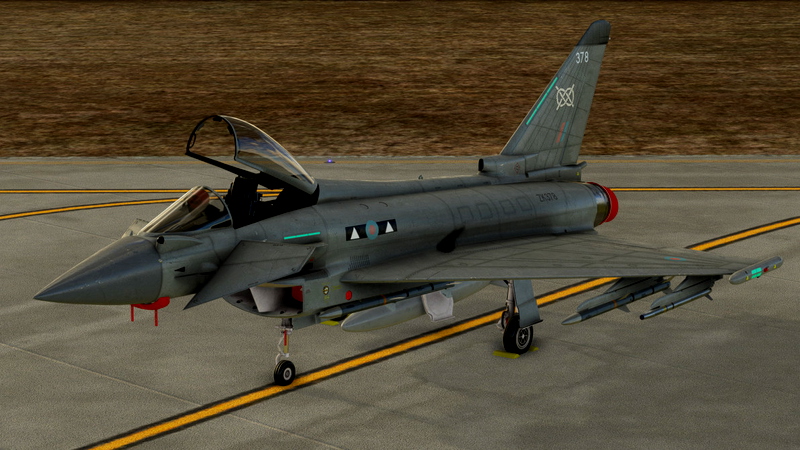 CJ Simulations Eurofighter Typhoon FGR.4 | RAF 2 SQN Markings Livery ...