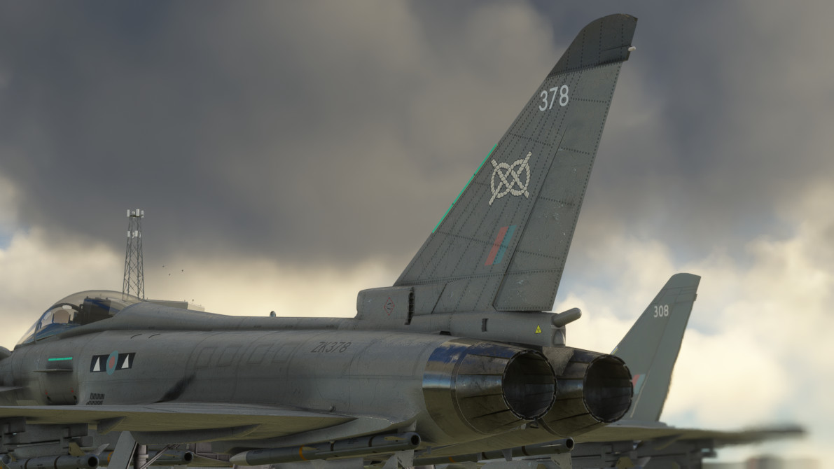 CJ Simulations Eurofighter Typhoon FGR.4 | RAF 2 SQN Markings Livery ...