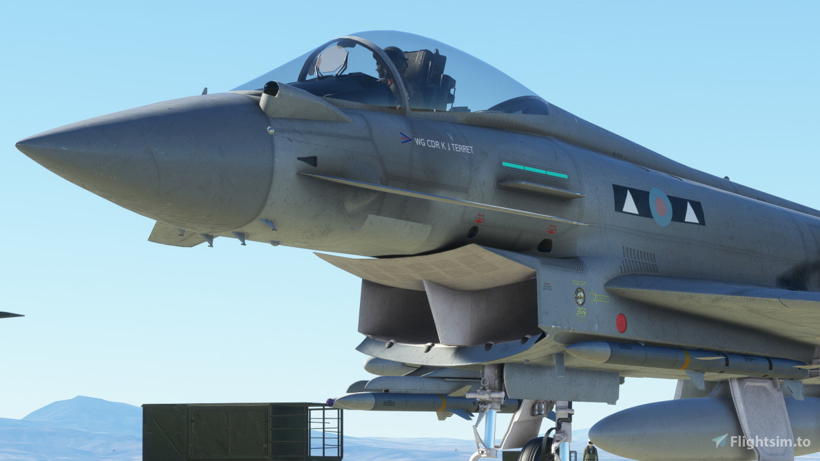 CJ Simulations Eurofighter Typhoon FGR.4 | RAF 2 SQN Markings Livery ZK425 (8K Resolution) pour ...