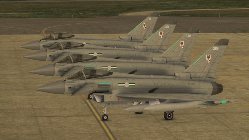 CJ Eurofighter Typhoon Liveries for Microsoft Flight Simulator | MSFS