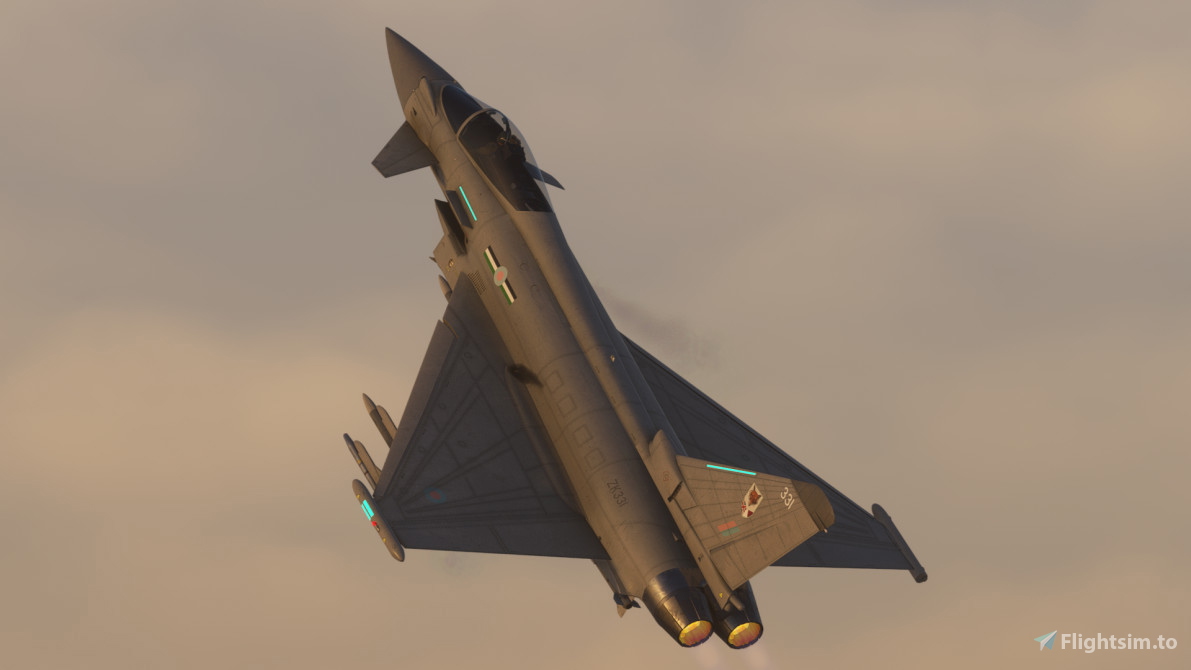 CJ Simulations Typhoon - RAF 12 SQN Liveries With Markings Pack (4 Liveries) (8K Textures) pour ...