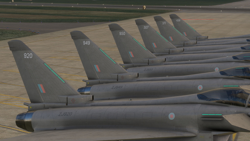 CJ Simulations Typhoon - RAF Coningsby Based Unmarked Livery Pack (6 ...