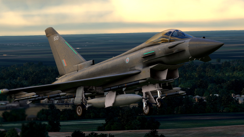 CJ Simulations Typhoon - RAF Coningsby Based Unmarked Livery Pack (6 ...