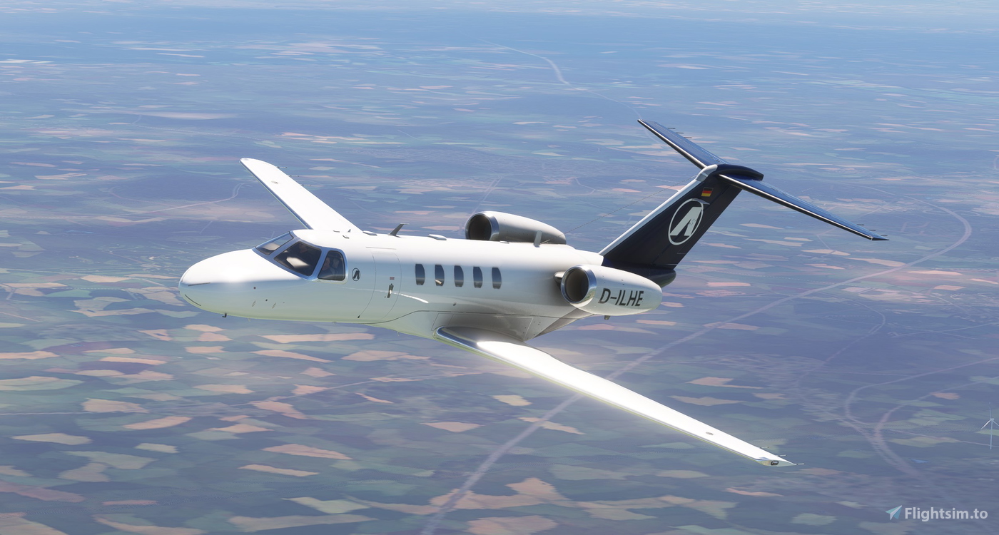CJ4 Atlas Air Service livery (D-ILHE) for Microsoft Flight Simulator | MSFS