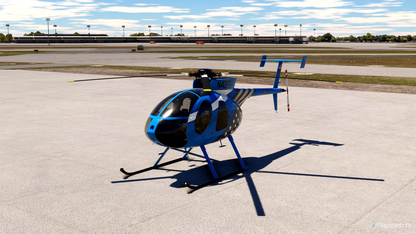 Cleetus McFarland's MD500E N42FF for Microsoft Flight Simulator | MSFS