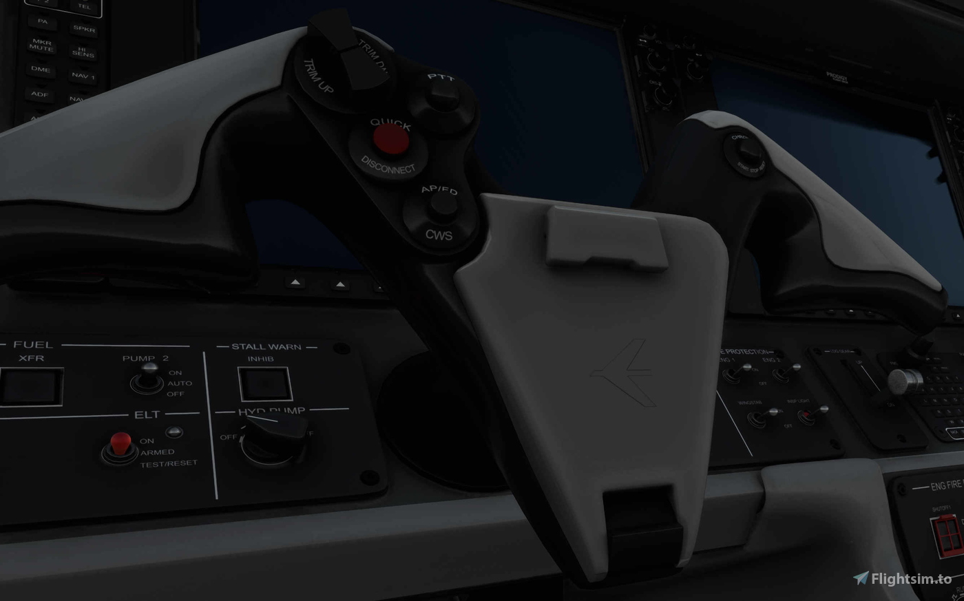 Cockspur | Phenom 100 | Yoke logo for Microsoft Flight Simulator | MSFS