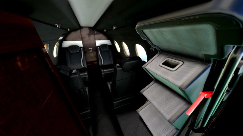 Cockspur Phenom 100 Clean Black Cockpit and Cabin for Microsoft Flight ...