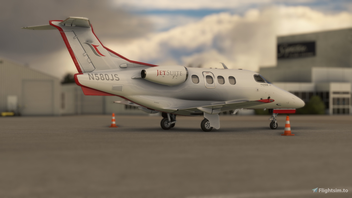 Cockspur Phenom 100 JetSuite N580JS for Microsoft Flight Simulator | MSFS