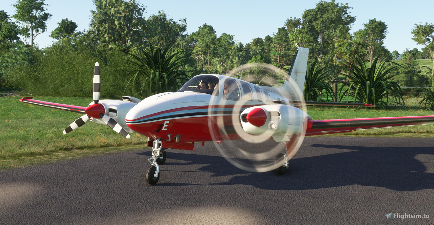 College of Air Training Hamble Baron Fleet Pack (G-AWA*) | Asobo Beechcraft Baron 58 [8K] for ...