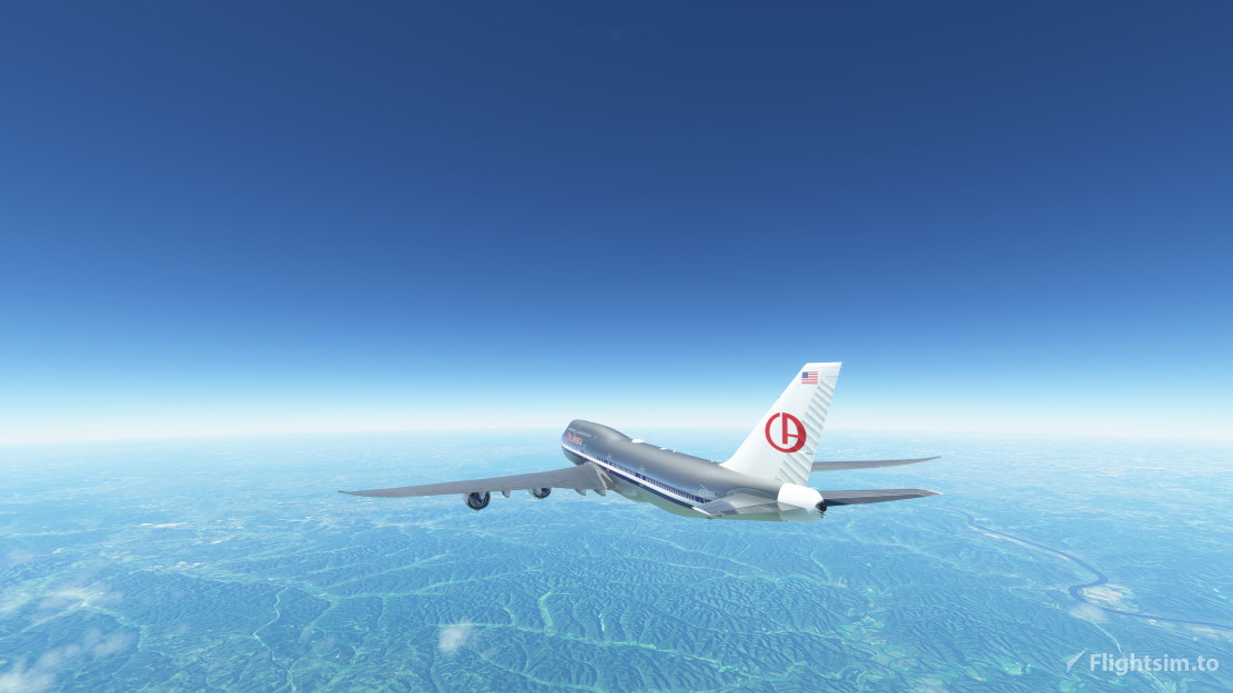 Columbia Airlines Boeing 747-800 (fictional livery from the movie ...