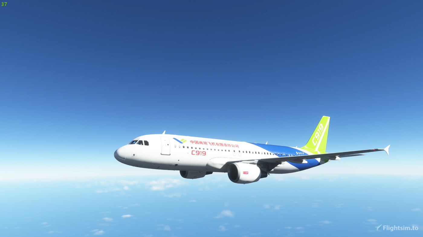 COMAC C919(B-001F) [Fenix A320] for Microsoft Flight Simulator | MSFS