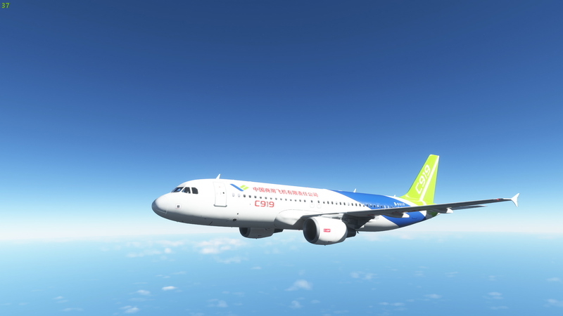 COMAC C919(B-001F) [Fenix A320] for Microsoft Flight Simulator | MSFS