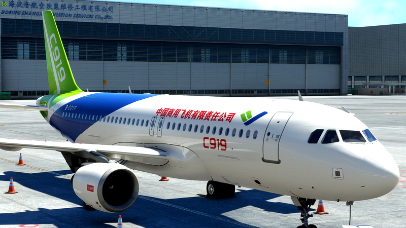 COMAC C919(B-001F) [Fenix A320] for Microsoft Flight Simulator | MSFS