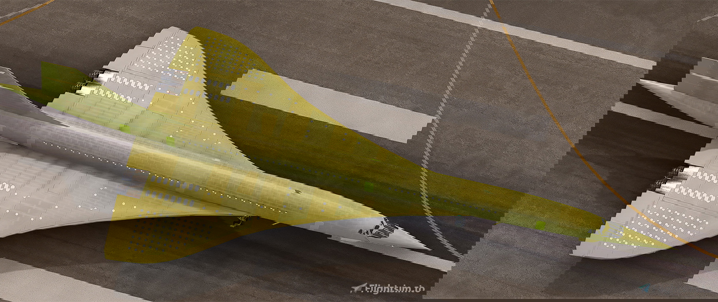 Concorde Factory Roll-out Colors for Microsoft Flight Simulator | MSFS