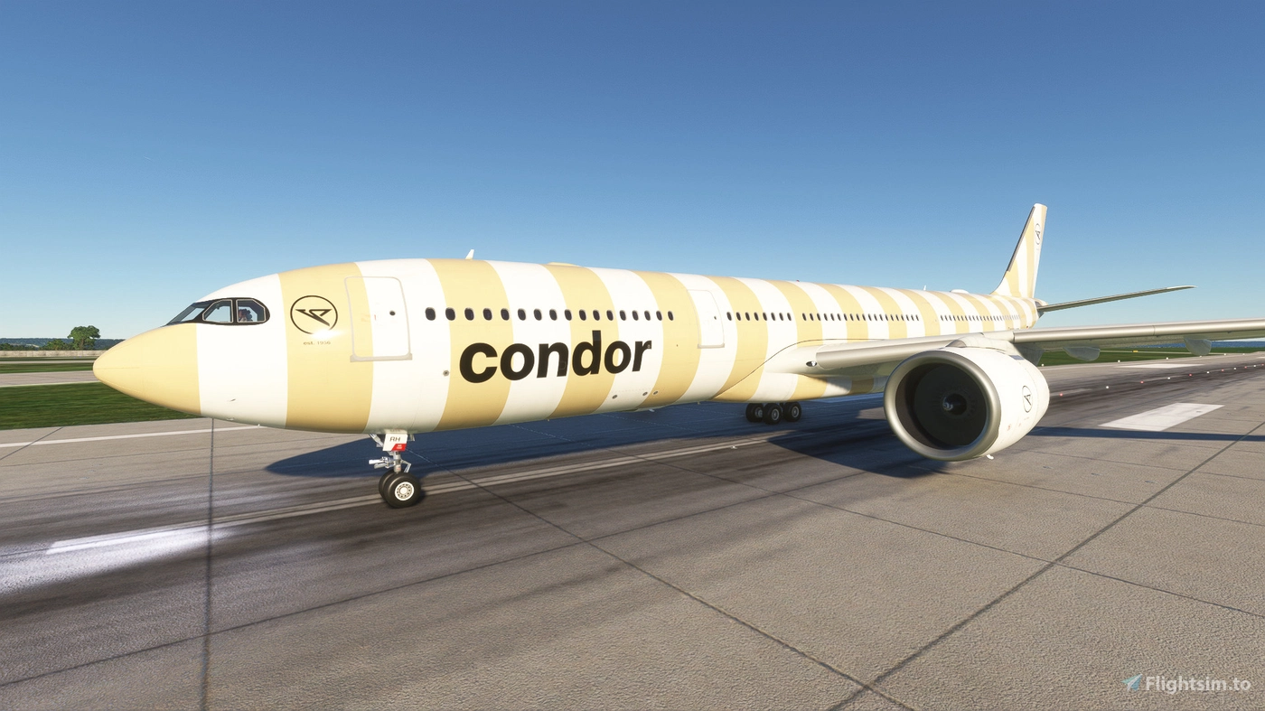 Condor A330-900 Beige livery pack for Microsoft Flight Simulator | MSFS