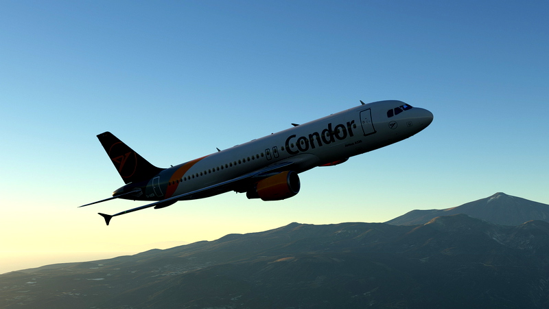 Condor Flugdienst D-AICR 8K + 4K w/ NEW Condor Cabin FENIX V2 A320 ...