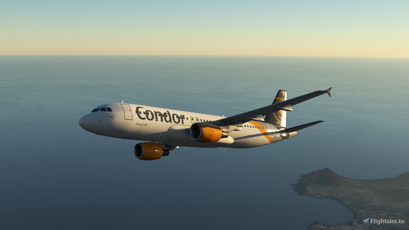 Condor Flugdienst D-AICR 8K + 4K w/ NEW Condor Cabin FENIX V2 A320 ...