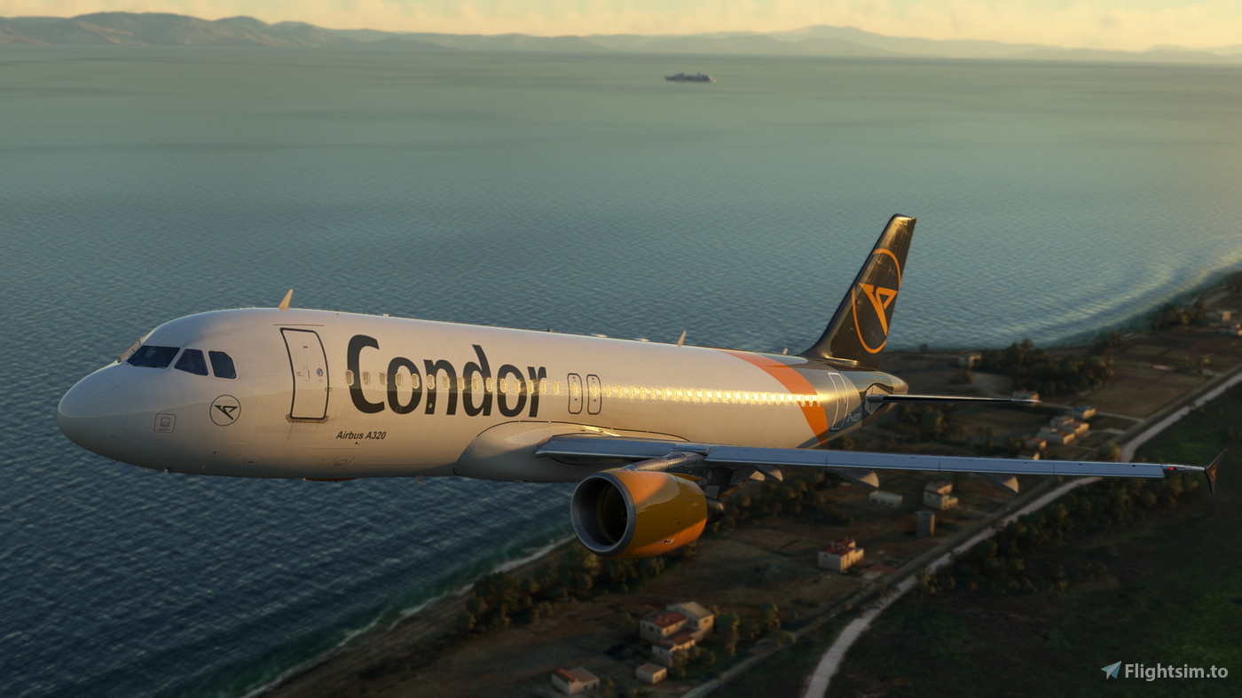 Condor Flugdienst D-AICS 8K + 4K w/ Custom Cabin FENIX V2 A320 [ULTRA ...