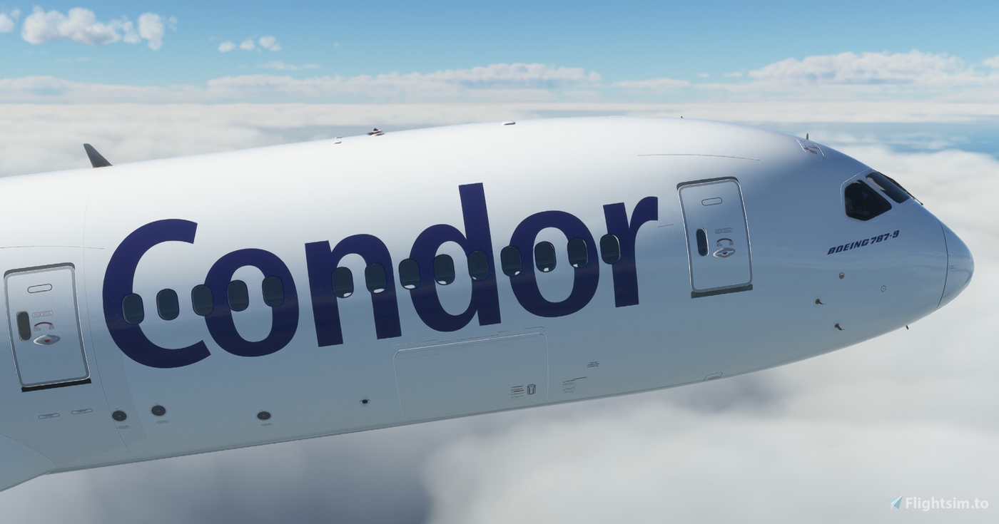 Condor "white livery" Horizon Simulations 787-9 GE for Microsoft Flight ...