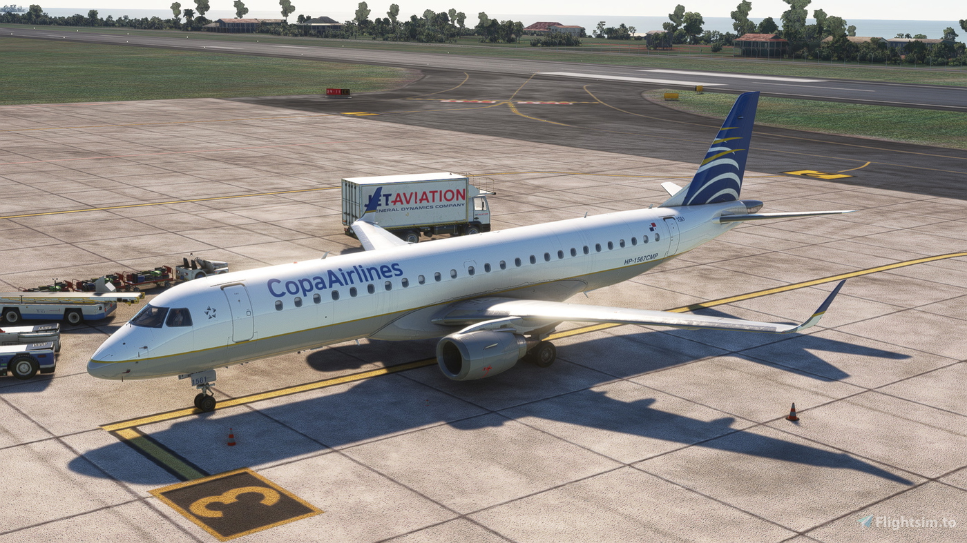 Copa Airlines Flightsim Studios E190 - HP-1567CMP for Microsoft Flight ...
