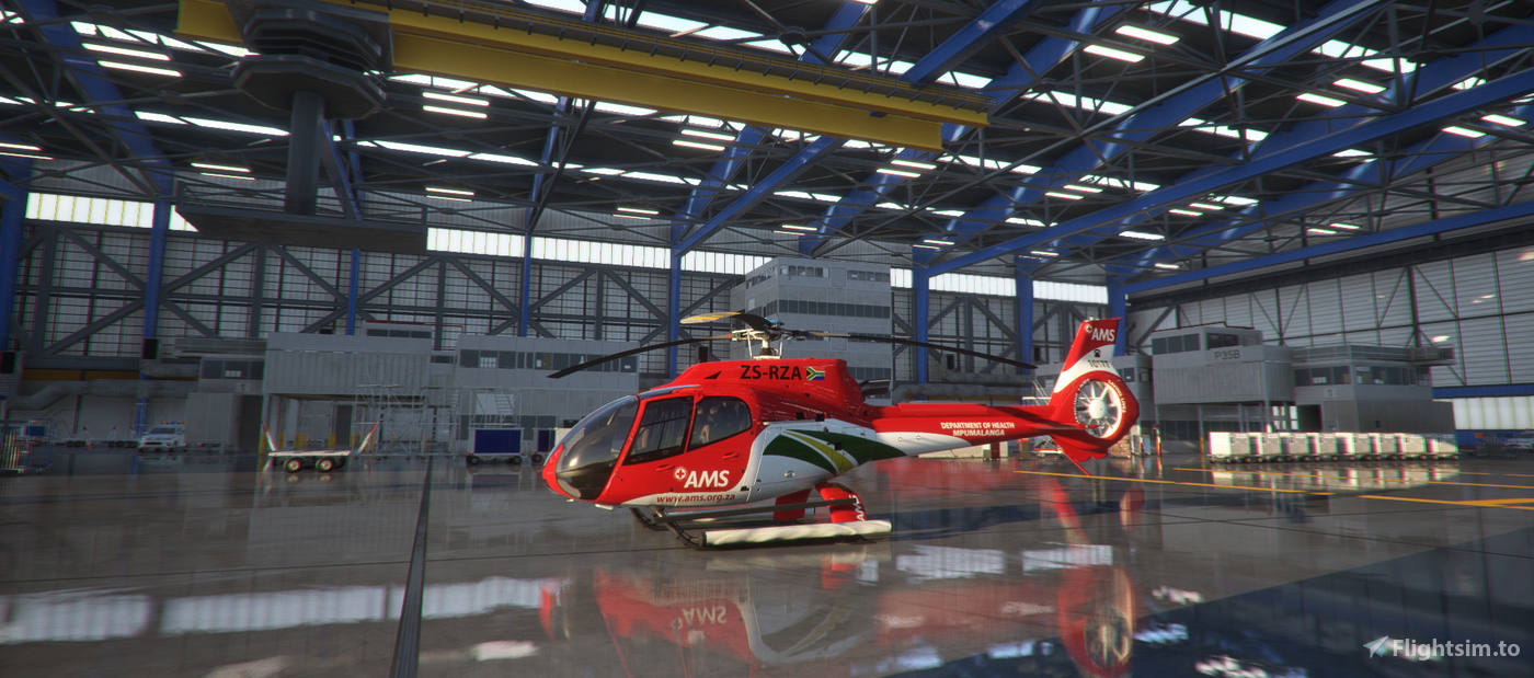 Cowan H130 SA Red Cross AMS for Microsoft Flight Simulator | MSFS