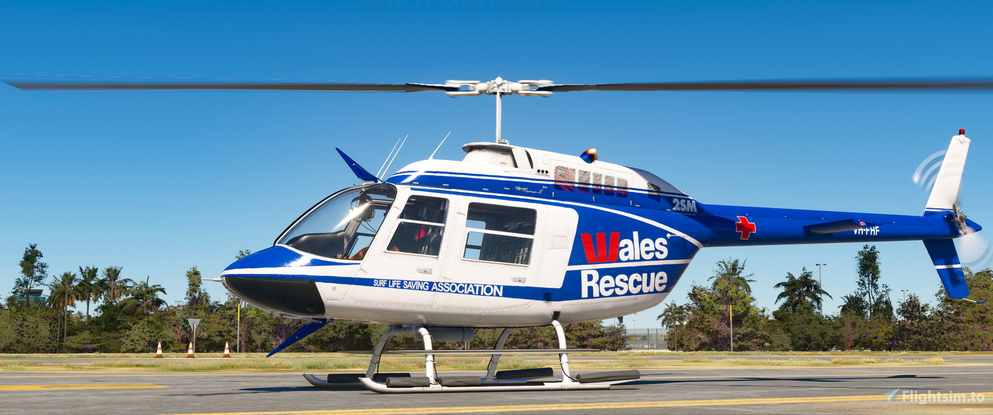 Cowan Simulation Bell 206B3 VH-FHF Wales Rescue for Microsoft Flight ...