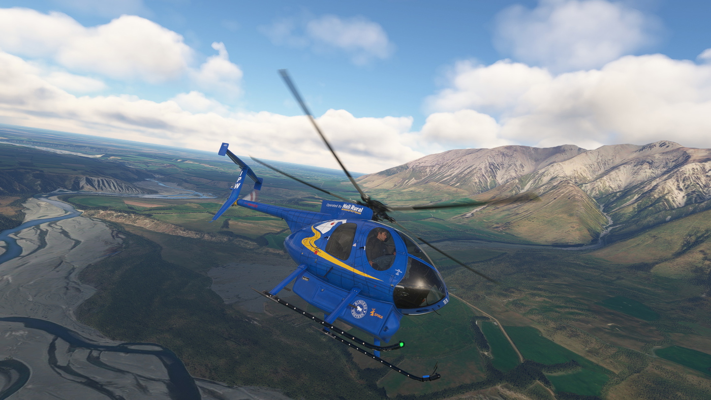 CowanSim 500E Heli Rural ZK-IPW for Microsoft Flight Simulator | MSFS