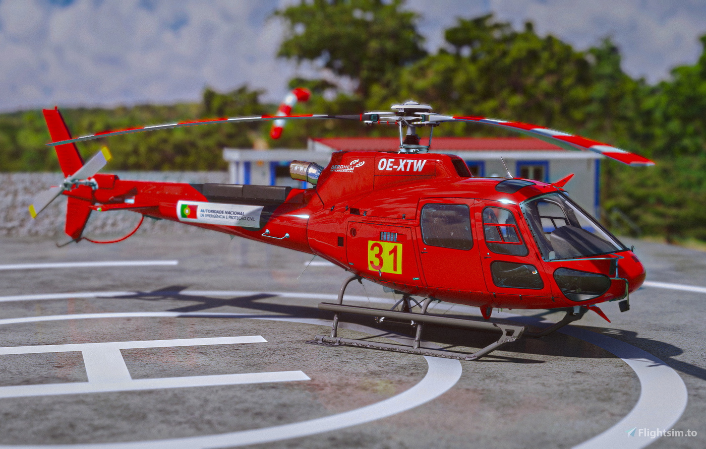 CowanSim AS350/H125 PT | OE-XTW AeroHeli | FS2020 High Quality Livery ...