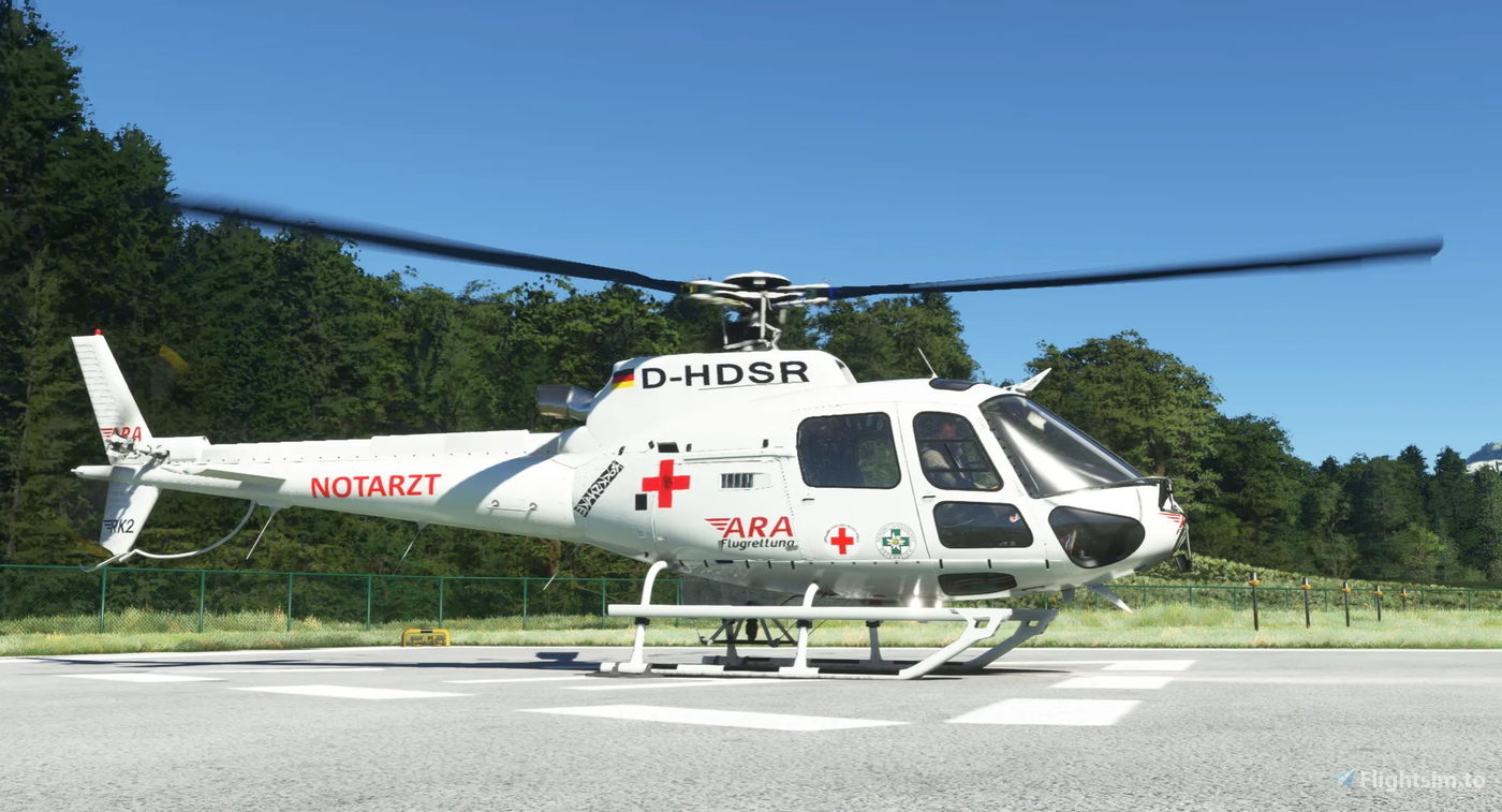 Cowansim H125 D-HDSR ARA air rescue RK 2 for Microsoft Flight Simulator | MSFS